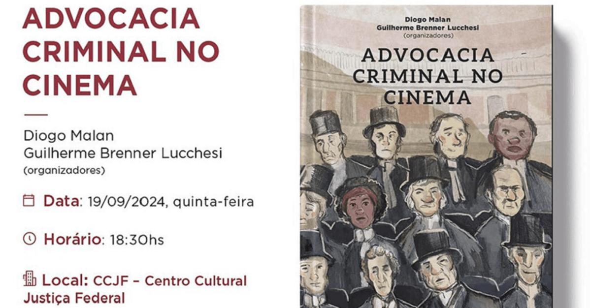 Lançamento da obra "Advocacia Criminal no Cinema" no Rio de Janeiro ...